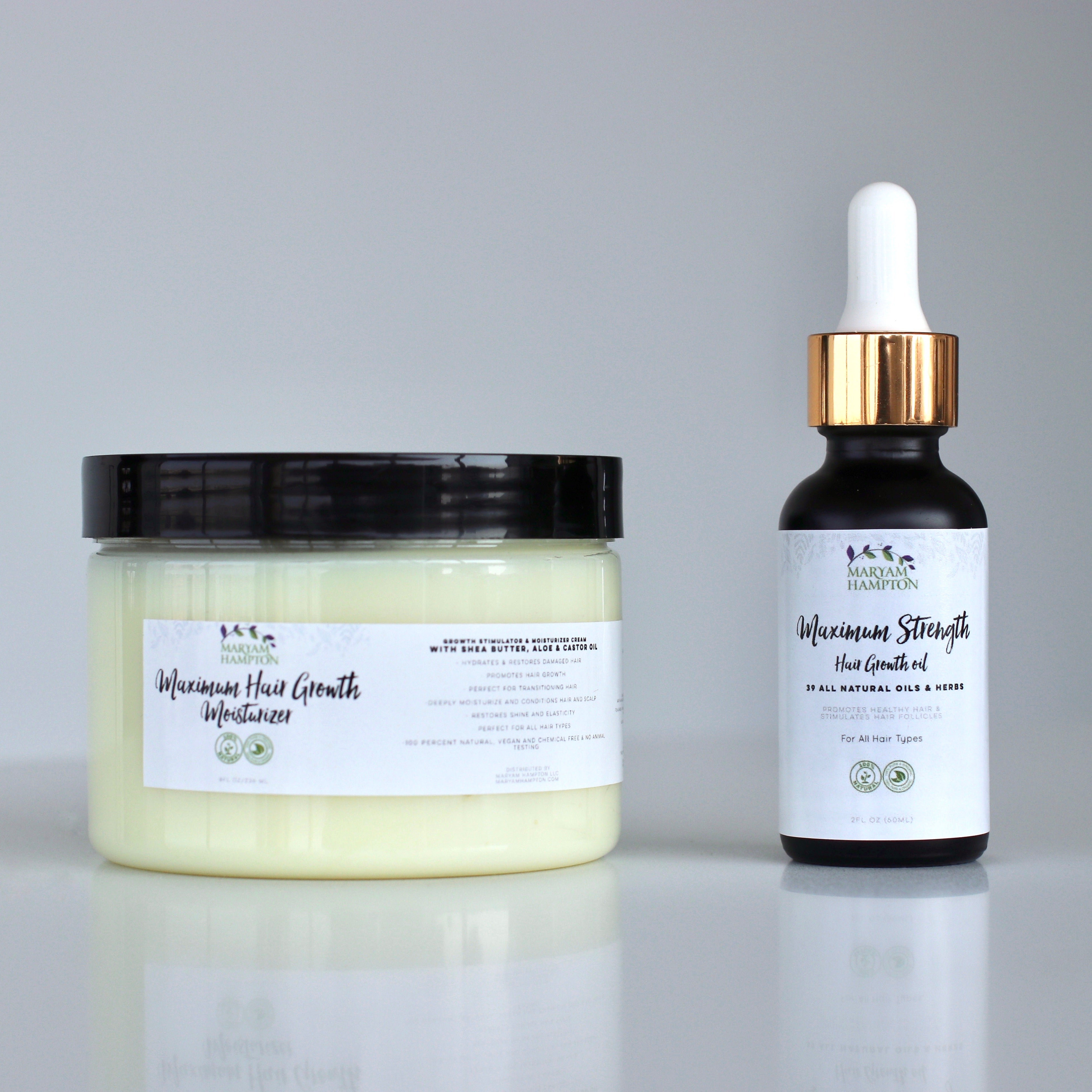 Maximum Strength Hair Growth Bundle – Maryam Hampton Hair Care