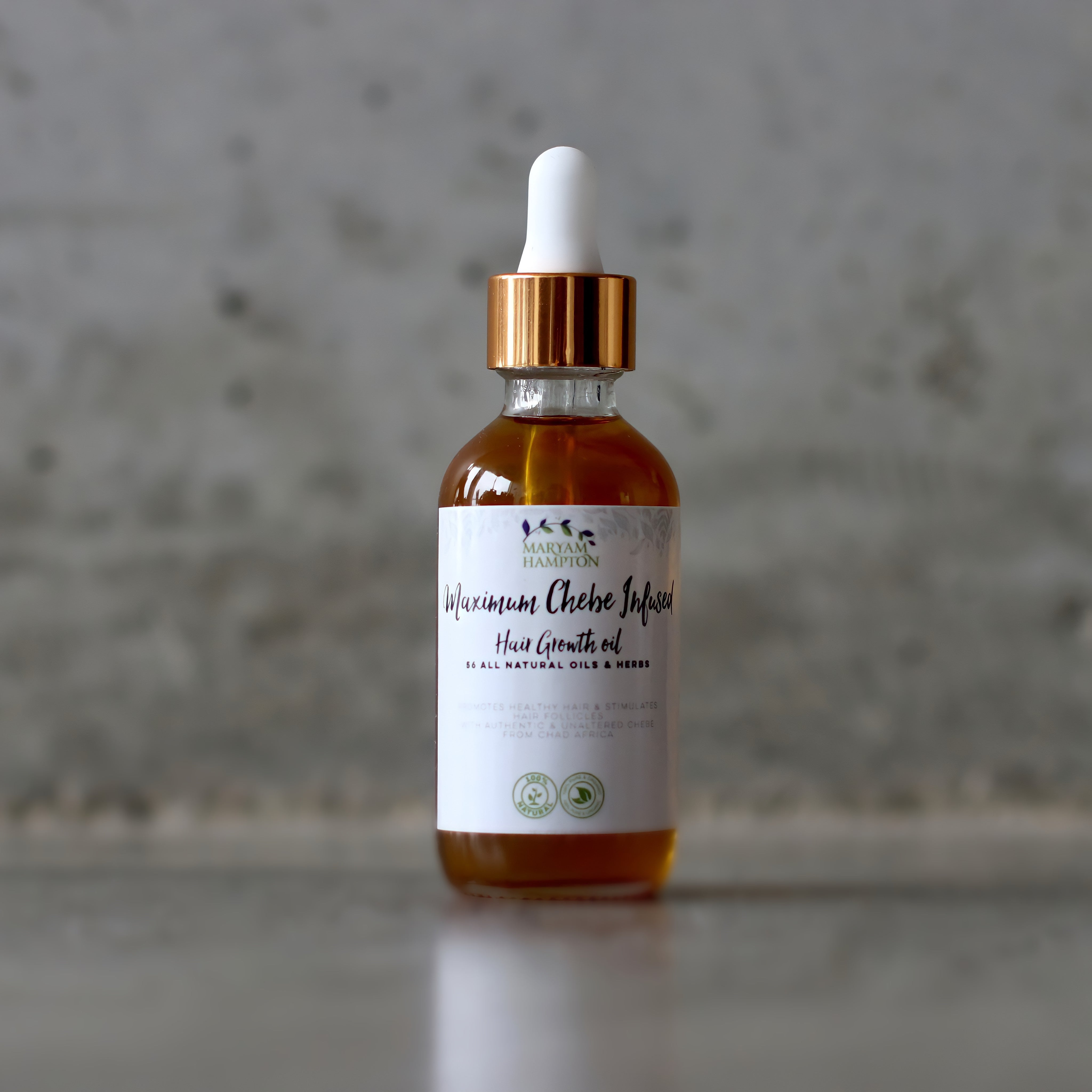 Maximum Chebe Infused Hair Growth Oil – Maryam Hampton Hair Care